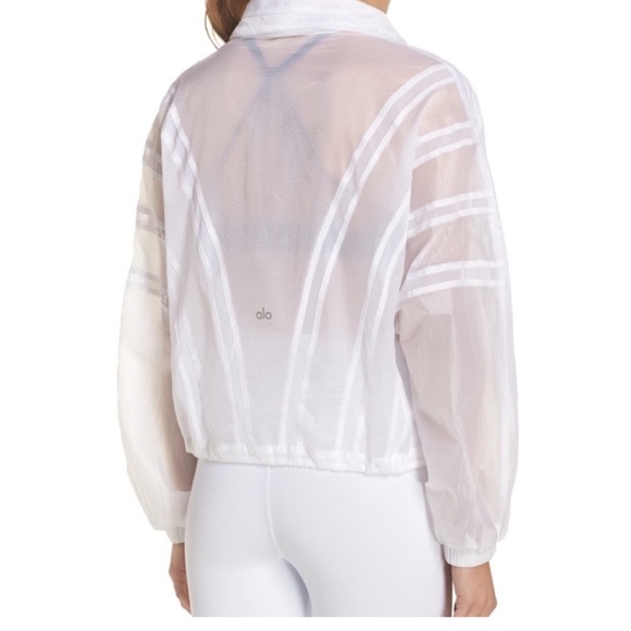 ALO Yoga | Jackets & Coats | Alo Yoga Womens White Light Jacket | Poshmark
